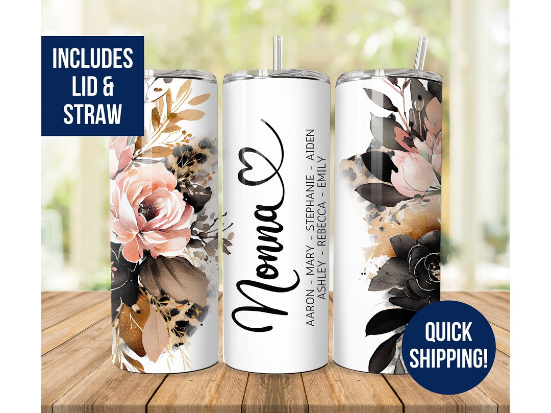 Nonna Tumbler With Kids Names Custom Gift for Grandma - Etsy