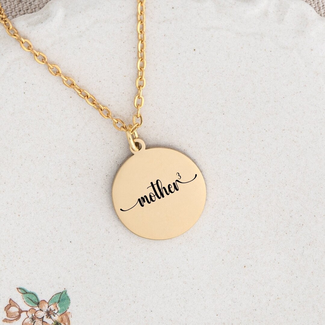 Personalized Mother Necklace With Birth Month Flowers, Custom Kid Names ...