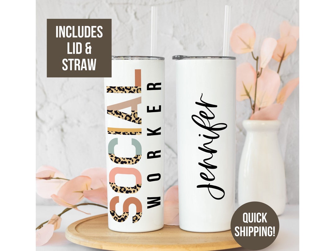Social Worker Tumbler Custom, Personalized Coffee Cup for Social ...