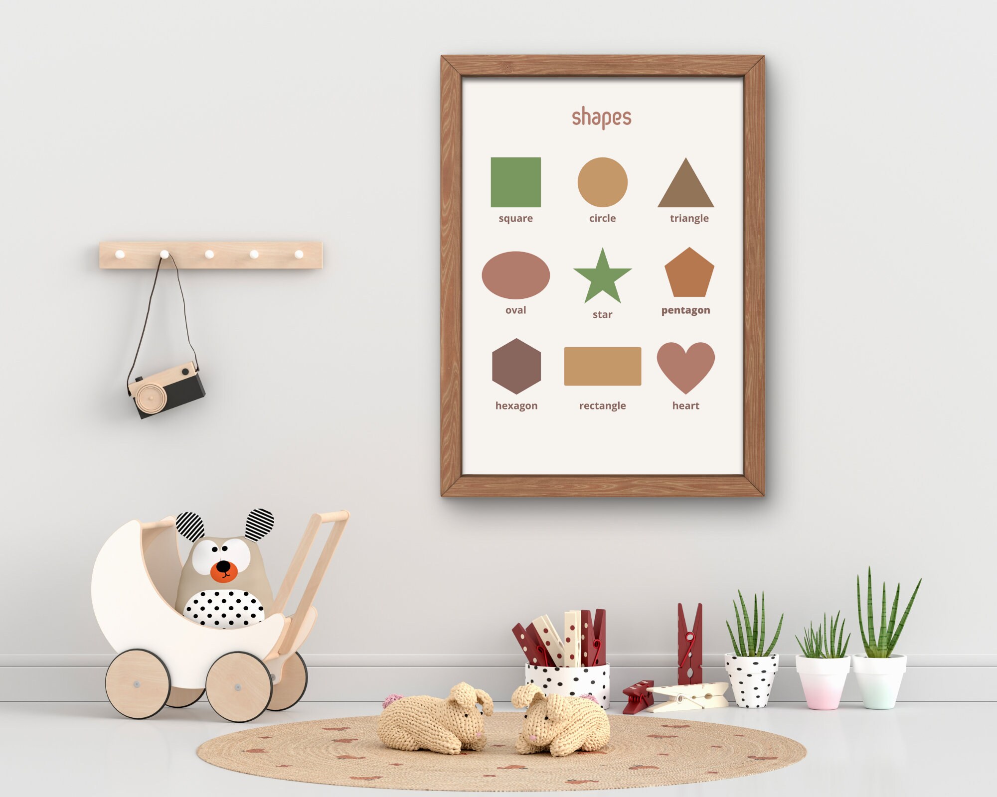 Poster to Learn Shapes in English, Downloadable File, Poster Decoration ...