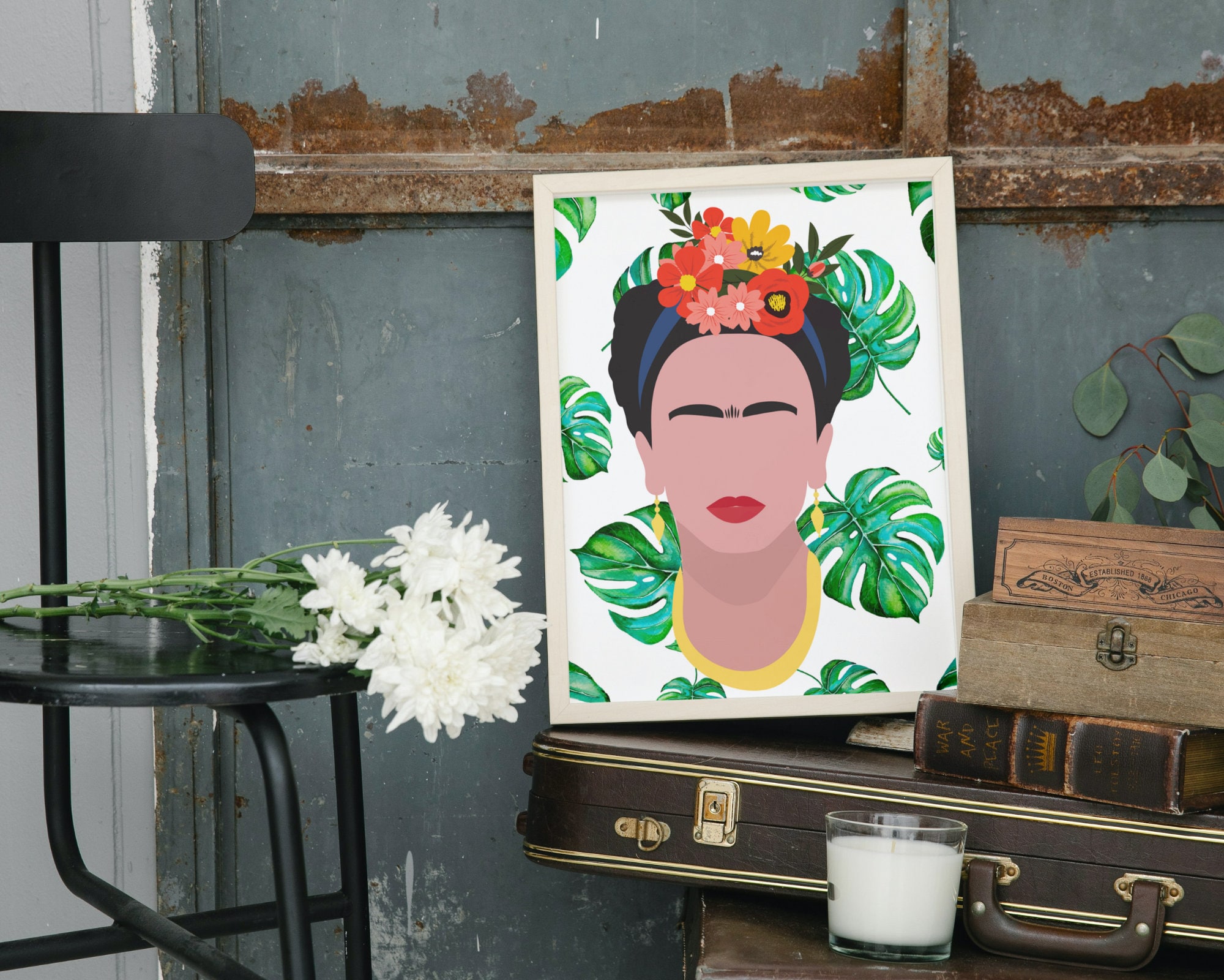 Frida Kahlo Digital Poster A Unique Gift for Art Fans. Art Inspired ...