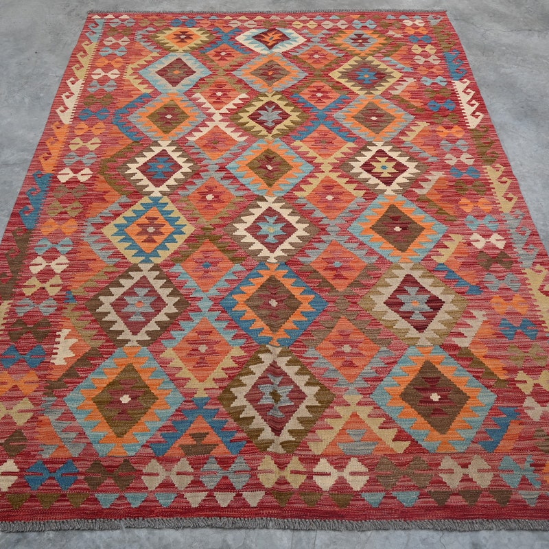 Afghan Kilim Rug - Etsy