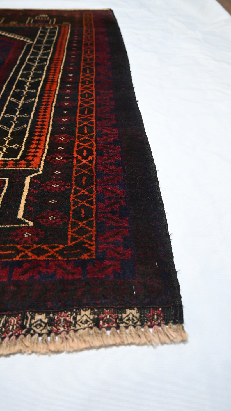 Antique Muslim Prayer Rug Afghan Handmade Rug 3.4x4.10 Ft Rug Soft Pile ...