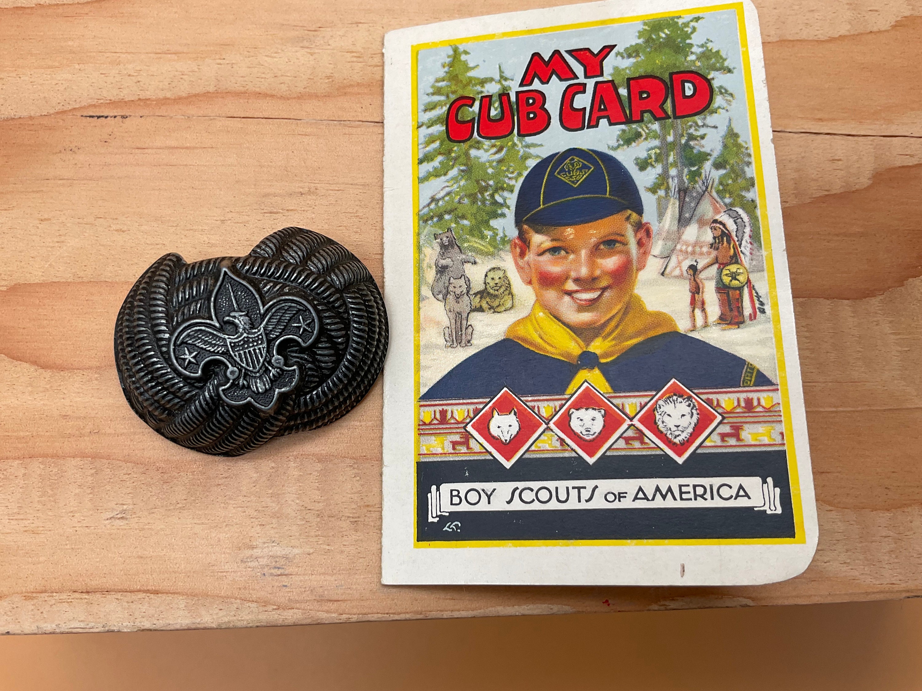 1940's Cub Scout, Boy Scout Neckerchief Slide, BSA Memorabilia - Etsy