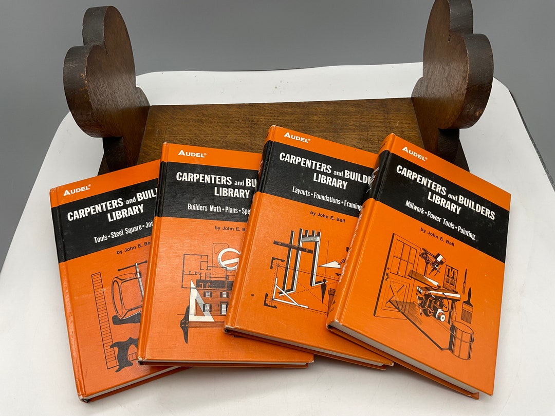 Carpenters and Builders Library, Set of Four Books Vintage .ex ...