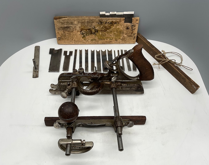 Early 1900's Stanley Combination Plane 45 19 Cutters. Price Reduced. - Etsy