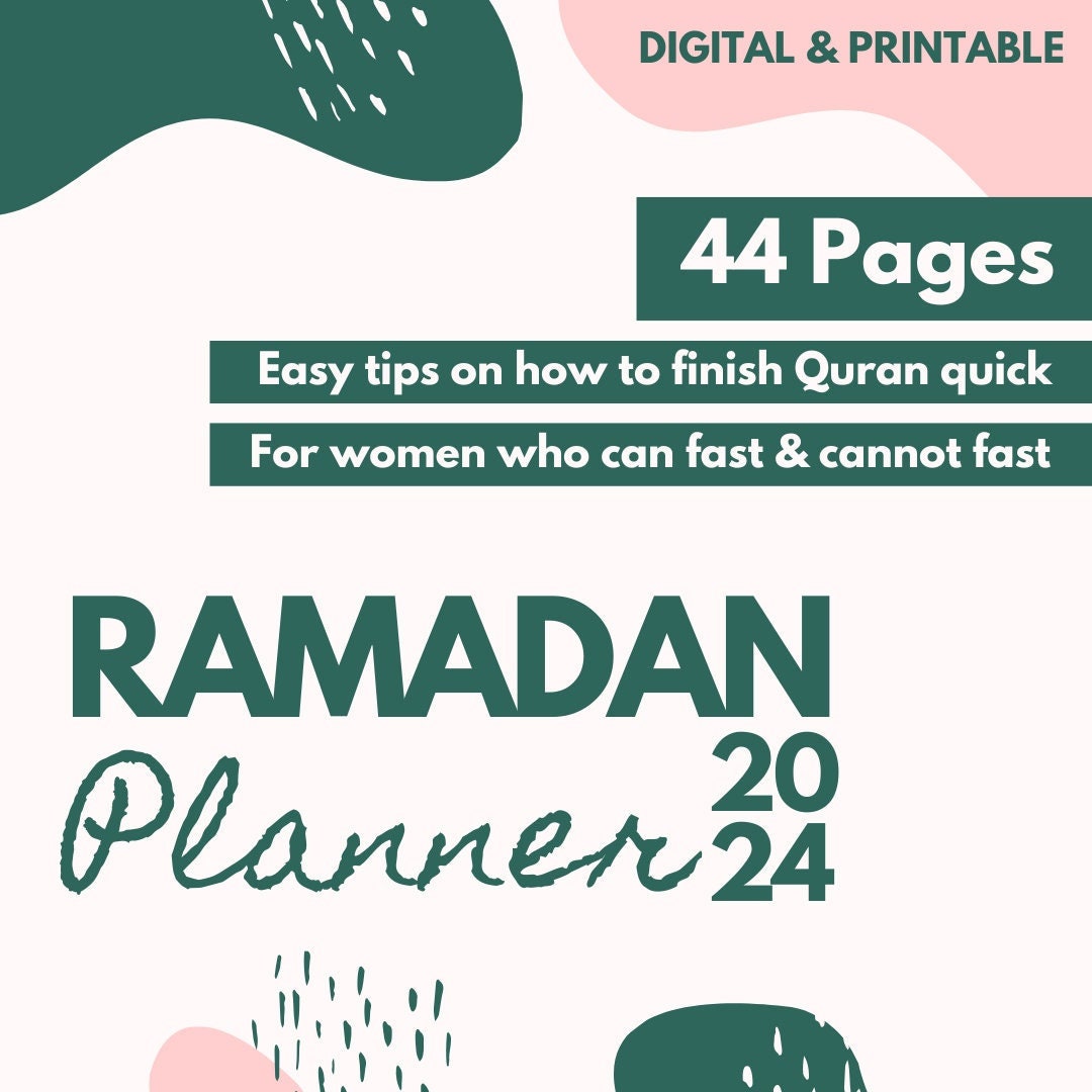 2024 Ramadan Planner Printable Quick Tips on Finishing Quran Ramadan ...