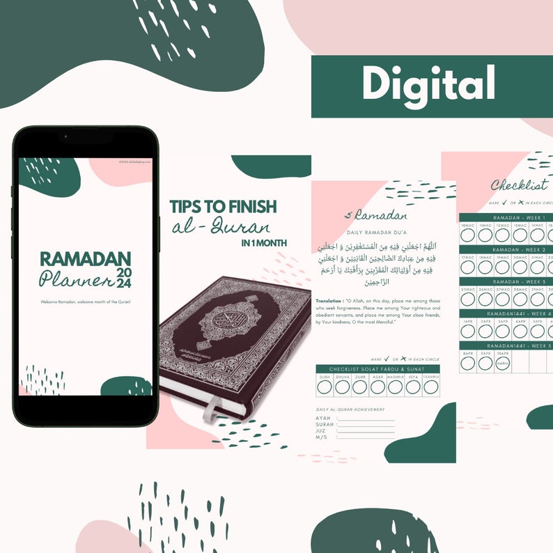 2024 Ramadan Planner Printable Quick Tips on Finishing Quran Ramadan ...