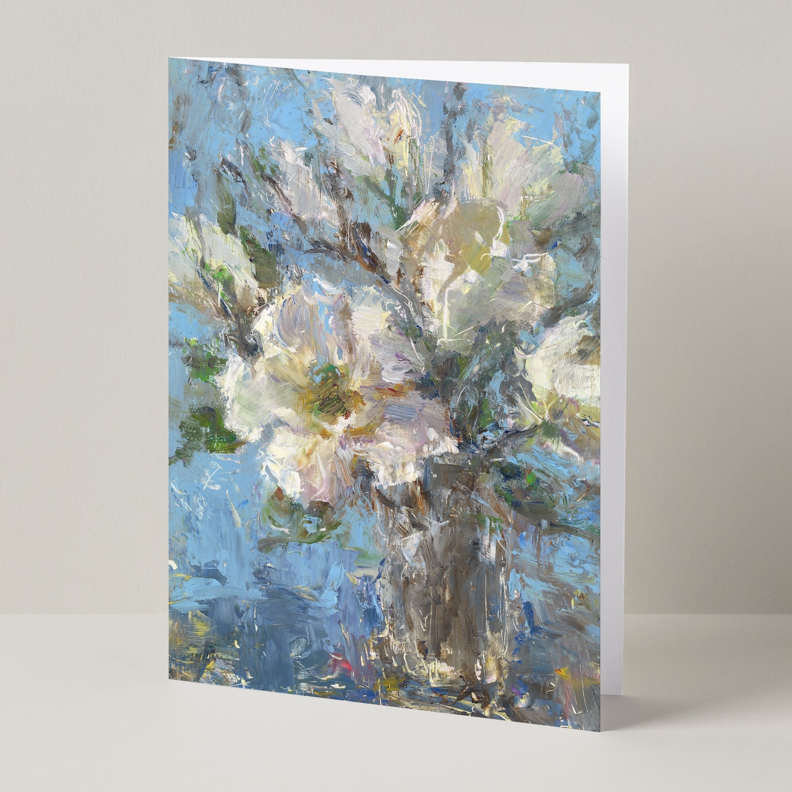 Floral Fine Art Greeting Cards Set of 5, Blank Inside, 5x7 Inches A7 ...