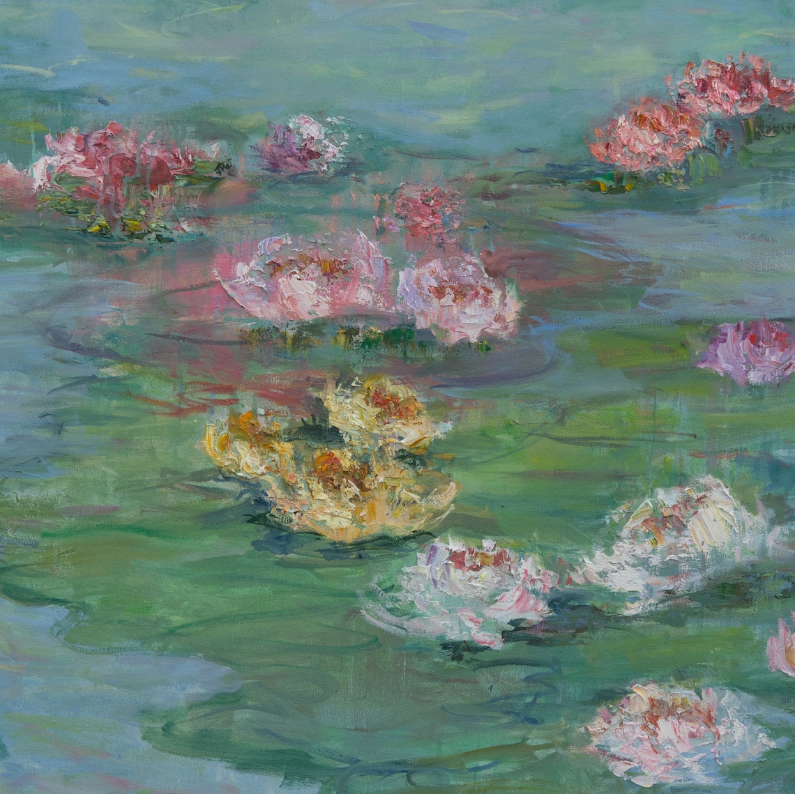 Sunrise Over the Pond - Original Impressionist Oil Painting - Etsy