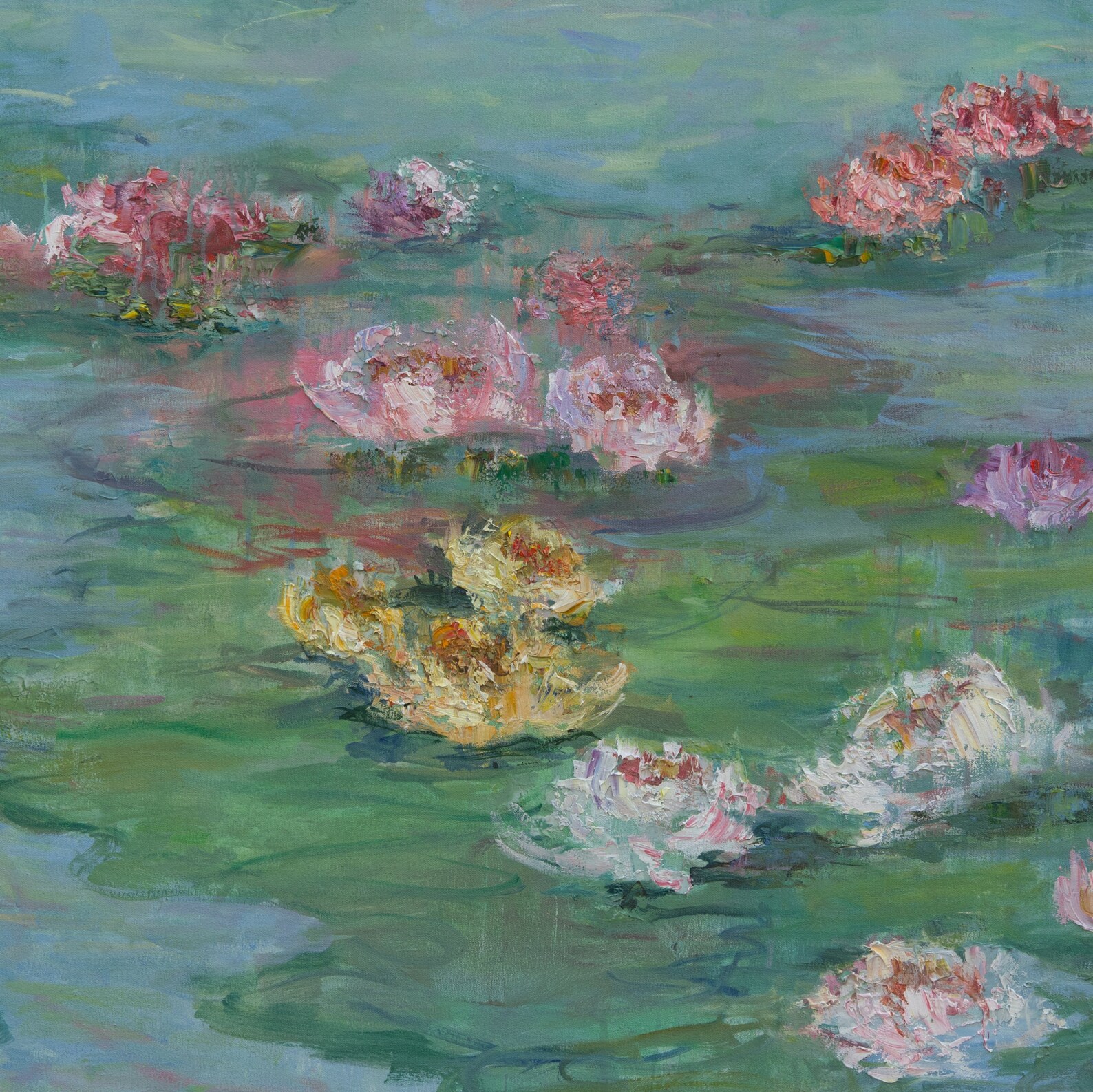 Sunrise Over the Pond - Original Impressionist Oil Painting - Etsy