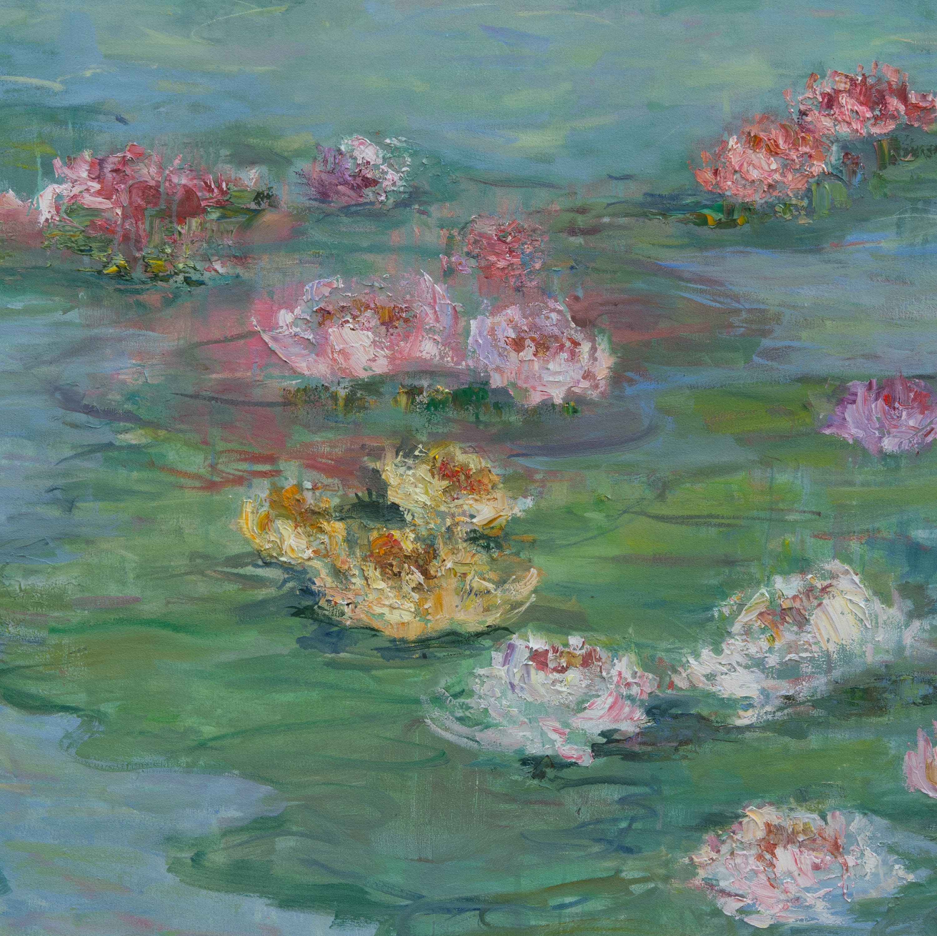 Sunrise Over the Pond - Original Impressionist Oil Painting - Etsy