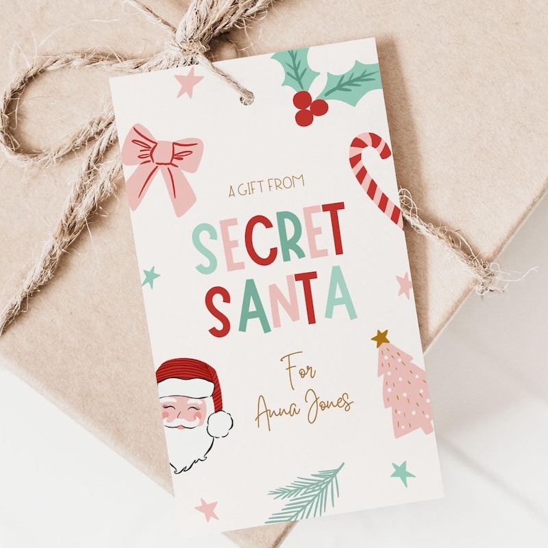 Secret Santa Tags - Etsy