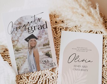 Boho Graduation Announcement - Etsy