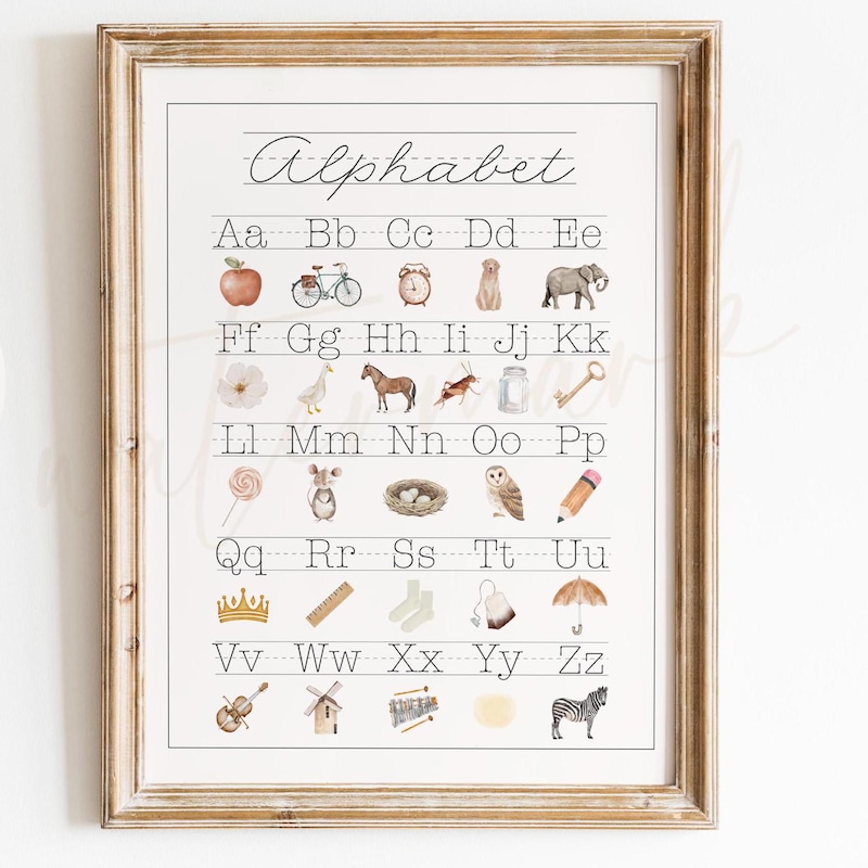Vintage School Chart - Etsy