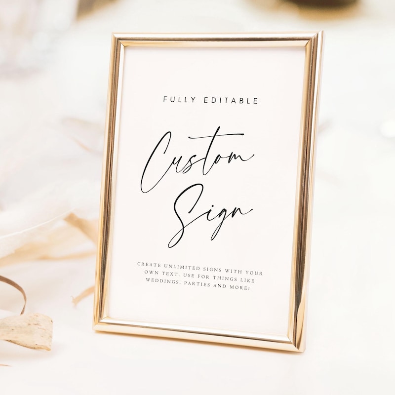 Table Signs - Etsy