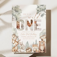 Woodland Animals Birthday Board Woodland Birthday Milestone Poster 1st ...
