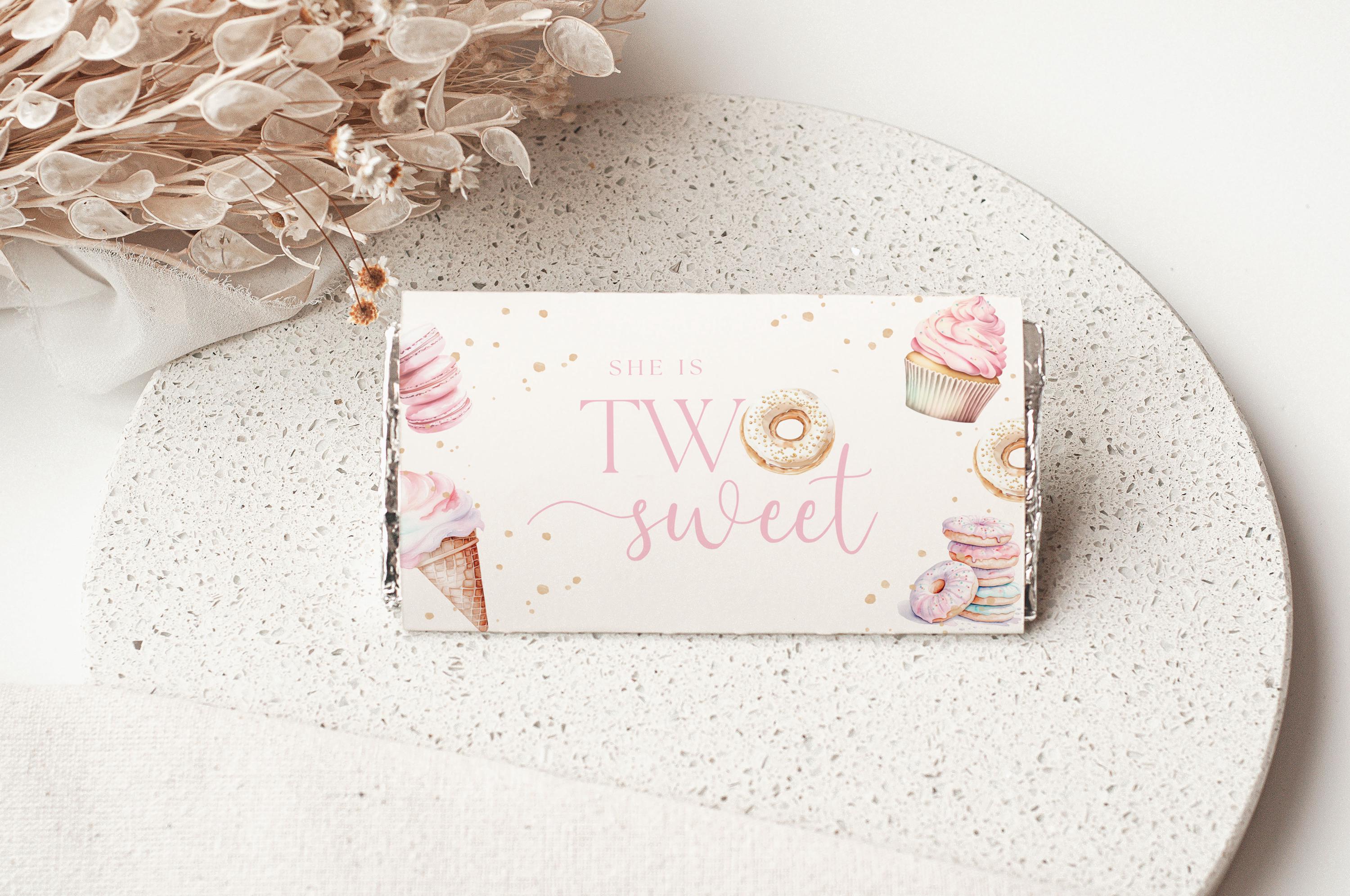 EDITABLE Two Sweet Birthday Bundle Second Birthday Girl Party Package ...