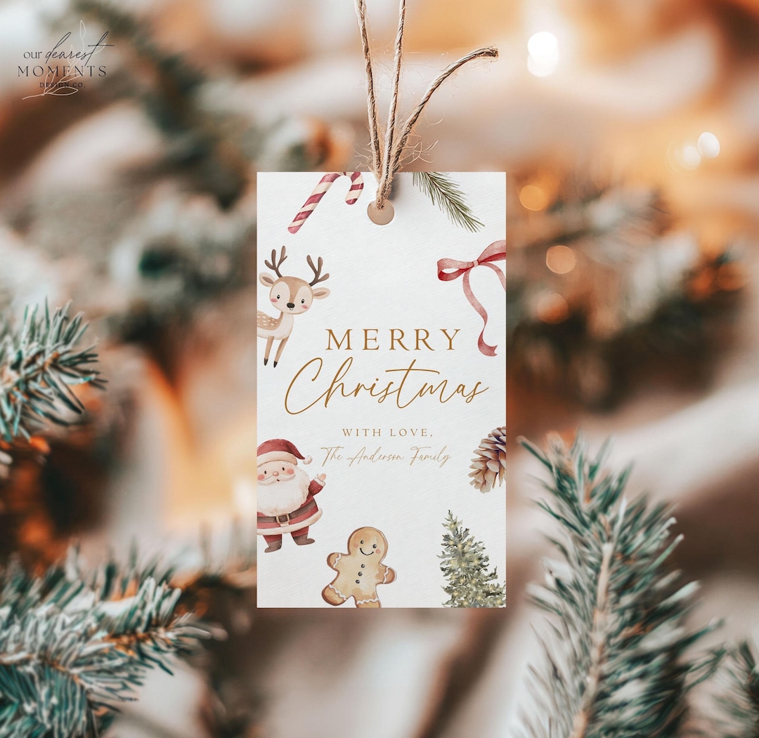 Editable Christmas Gift Tag Printable Printable Christmas Present Label ...