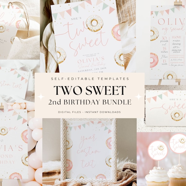 Two Sweet Birthday - Etsy