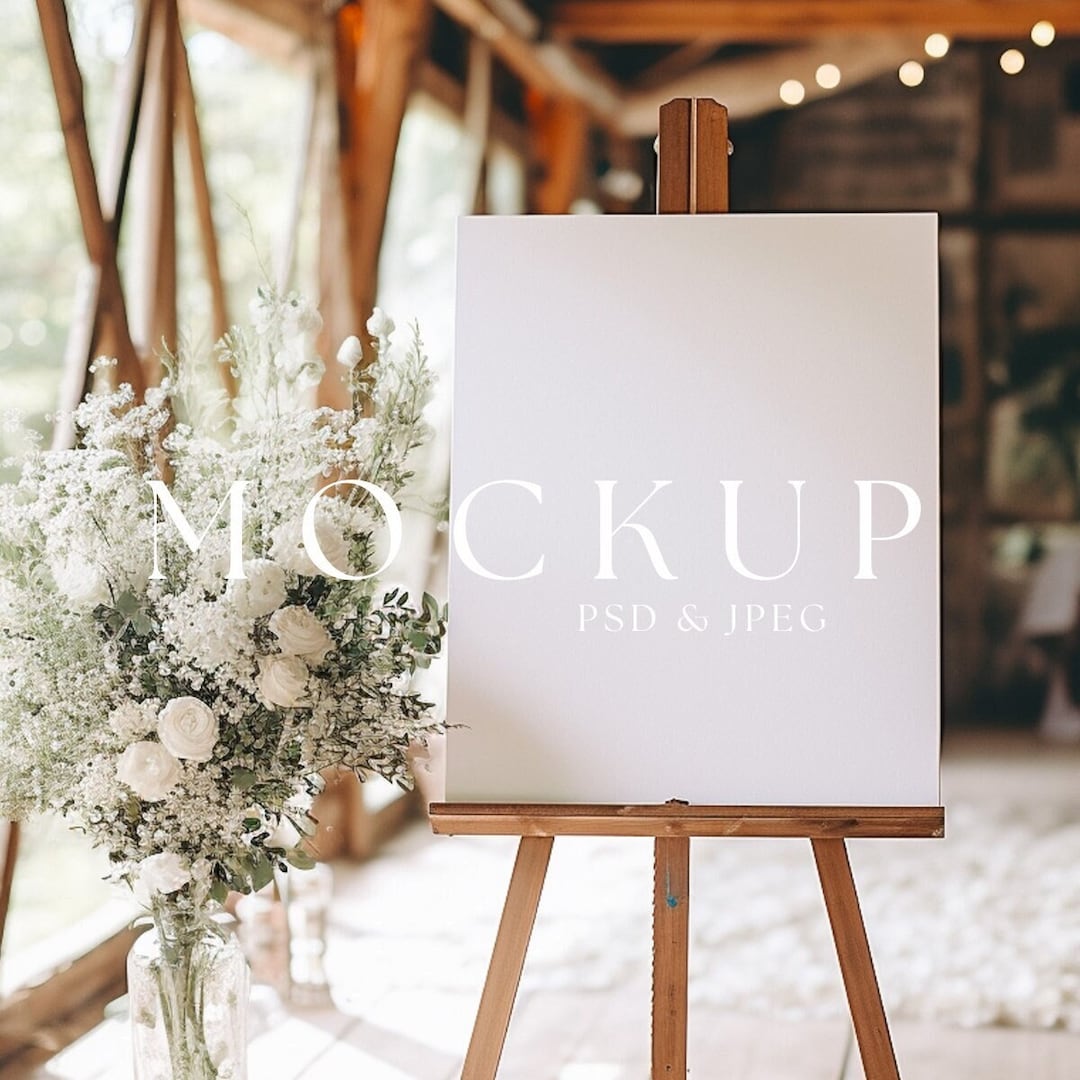 Sign Mockup Wedding Sign Mock up Wedding Welcome Sign Mockup Boho ...