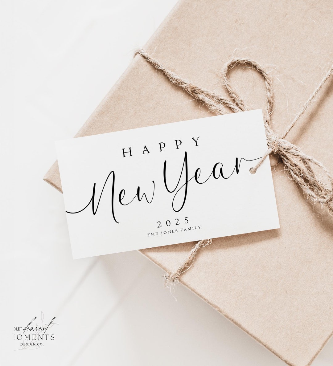 Personalized Printable New Years 2025 Gift Tags Template Holiday Wine ...