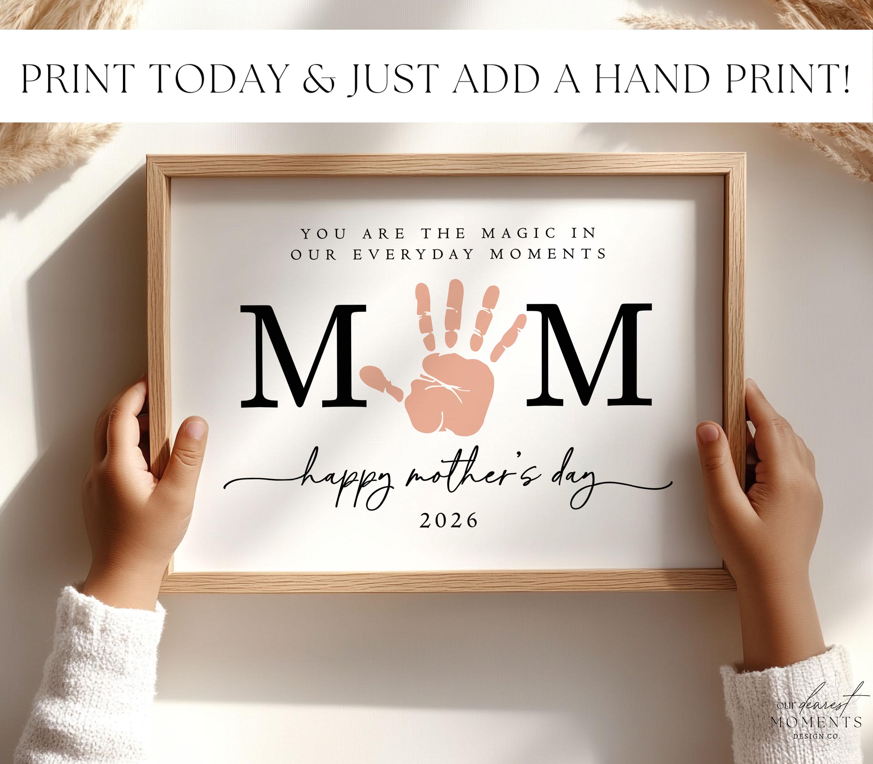 PRINTABLE Mother’s Day Handprint Craft Kids Mothers Day Activity DIY ...