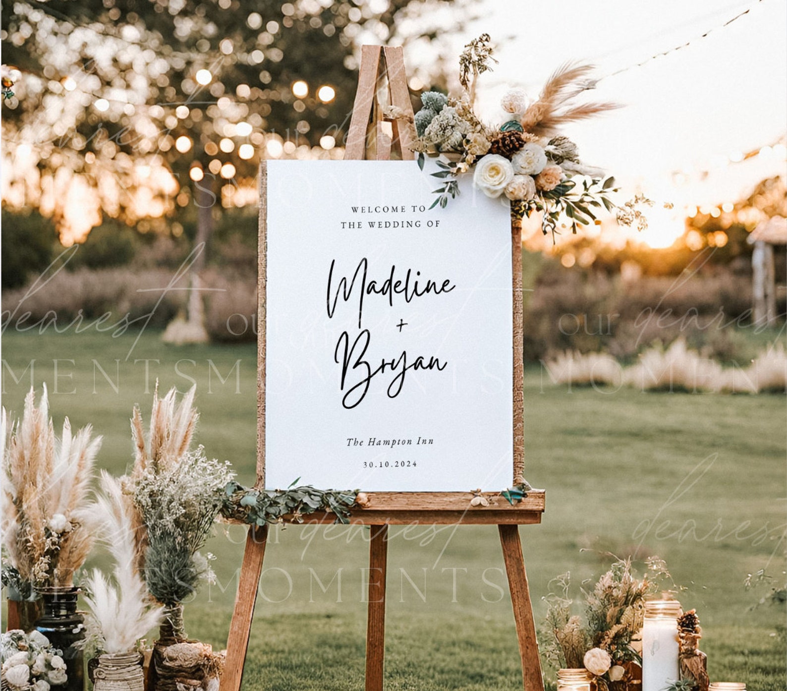 Sign Mockup Wedding Sign Mock up Wedding Welcome Sign Mockup Boho ...
