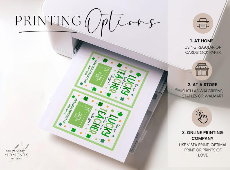EDITABLE Saint Patrick's Day Teacher Gift Card Holder Digital Printable ...