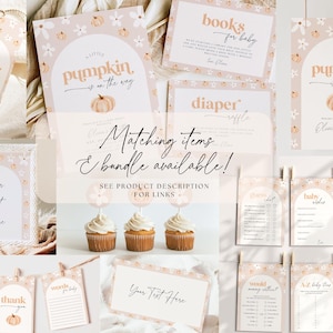 Editable Our Litttle Pumpkin Baby Shower Invitation Fall Baby Shower ...