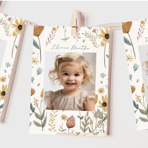 Editable Wildflower Birthday Bundle Girl Flower Birthday Digital ...