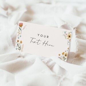 Editable Wildflower Birthday Bundle Girl Flower Birthday Digital ...