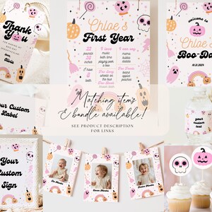 Editable Three Spirit Birthday Invitation Halloween 3rd Birthday Party ...