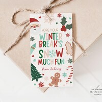 May Your Winter Break Be Merry and Bright Glow Stick Tag Christmas Glow ...