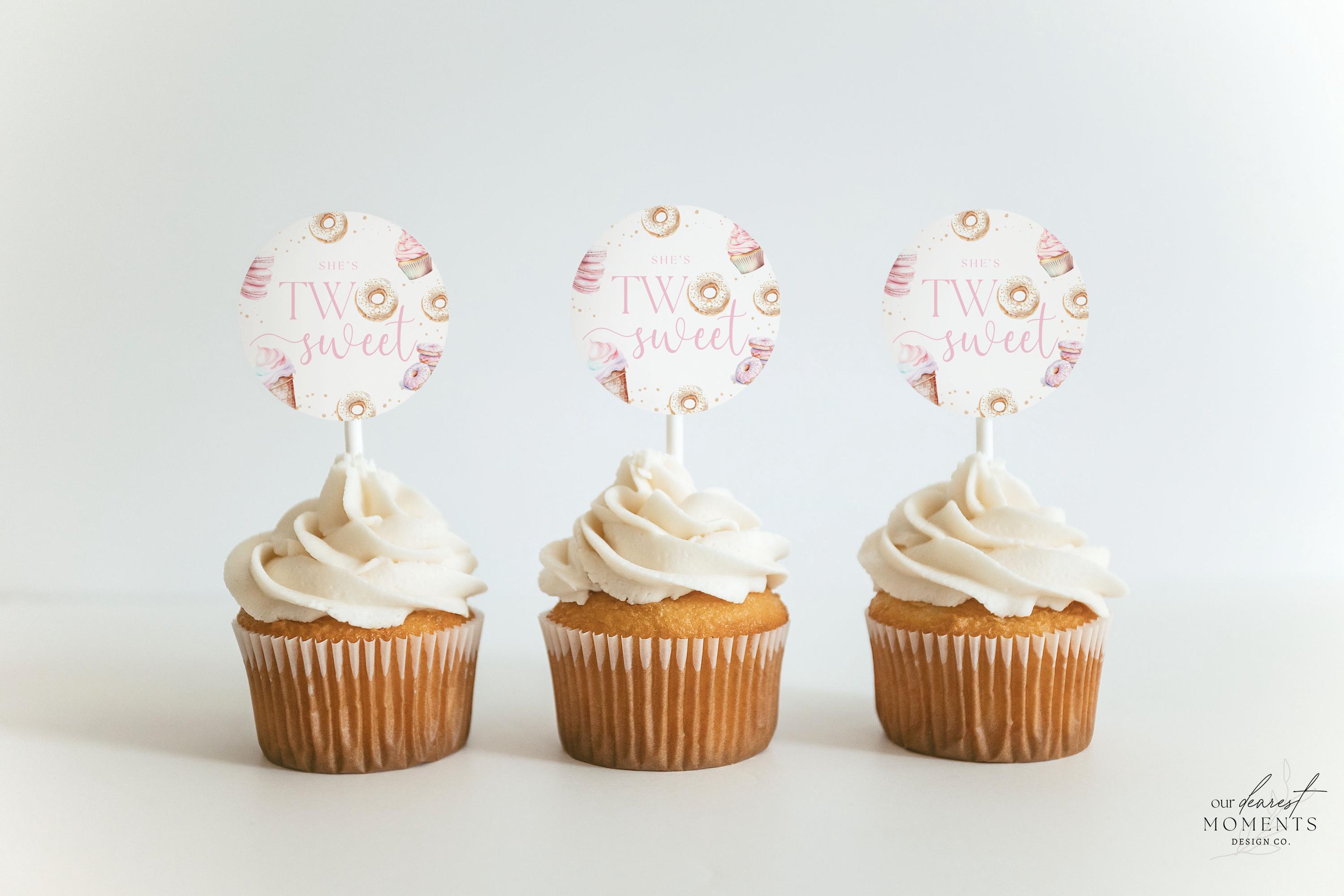 EDITABLE Two Sweet Birthday Bundle Second Birthday Girl Party Package ...