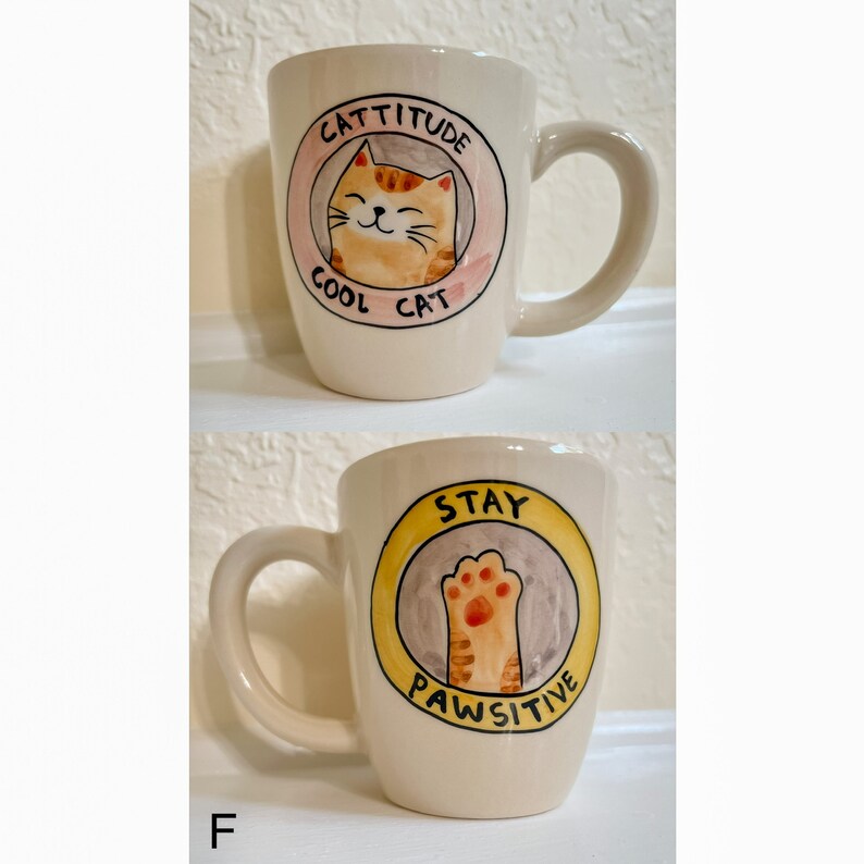 Ceramic Mug Gift Unique Handmade Cat Mug - Etsy
