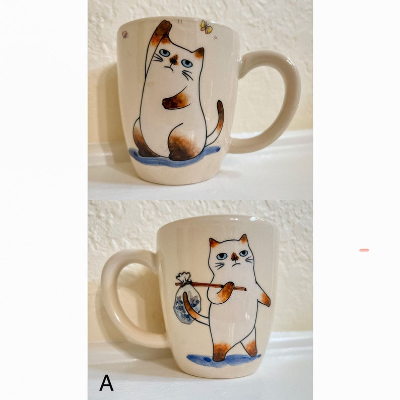 Ceramic Mug Gift Unique Handmade Cat Mug - Etsy