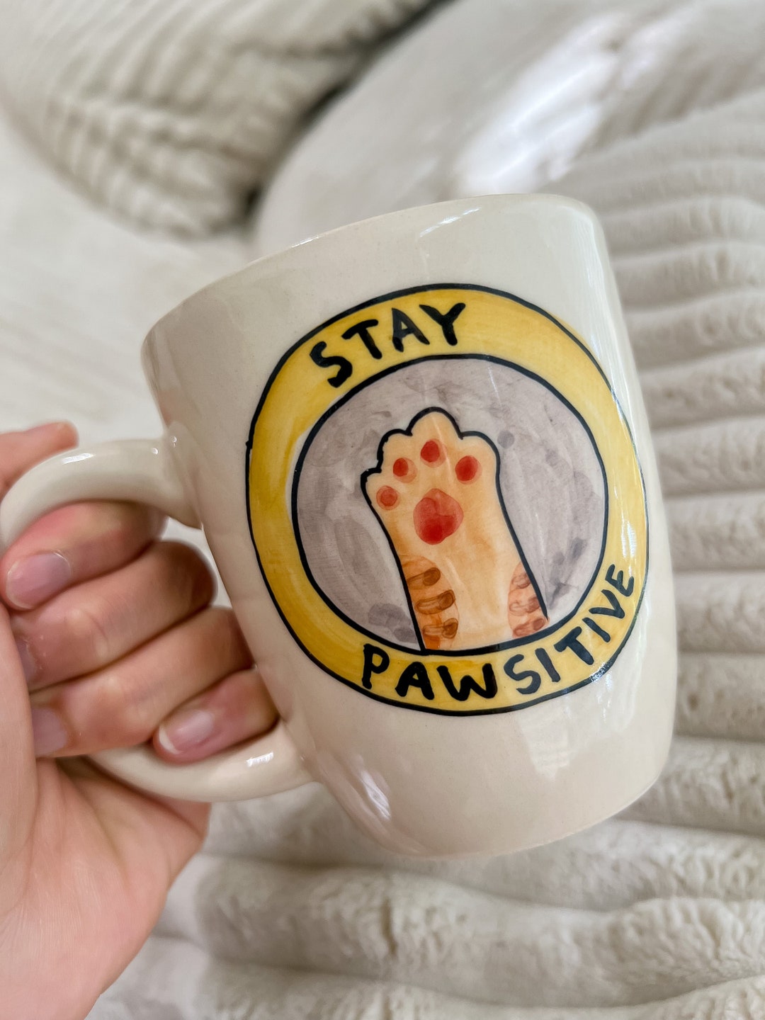 Ceramic Mug Gift Unique Handmade Cat Mug - Etsy