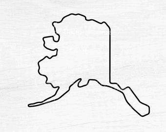 Alaska Home State Outline - Instant Digital Download - Svg, Png, Eps ...