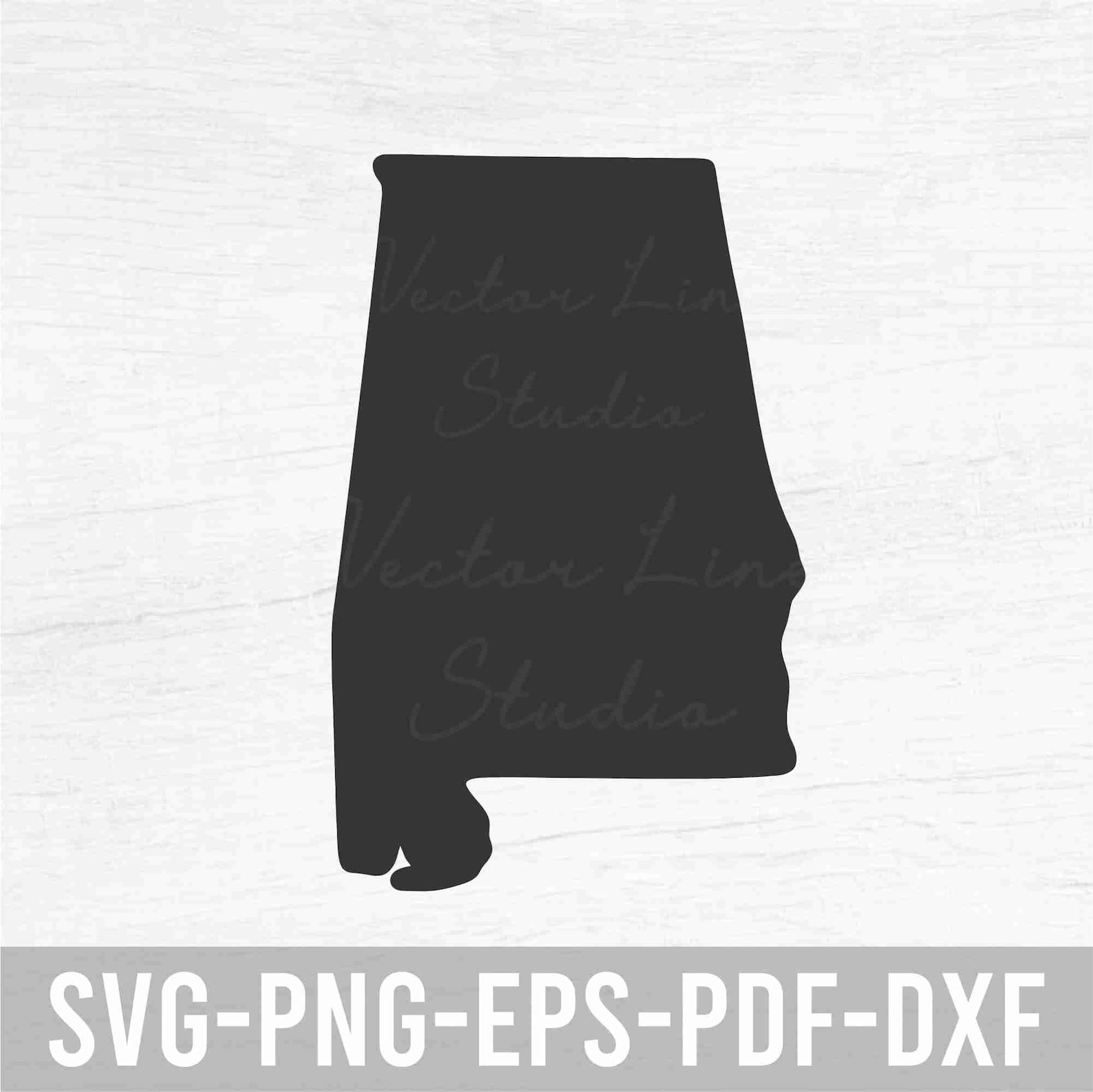 Alabama State Silhouette - Instant Digital Download - Svg, Png, Eps ...