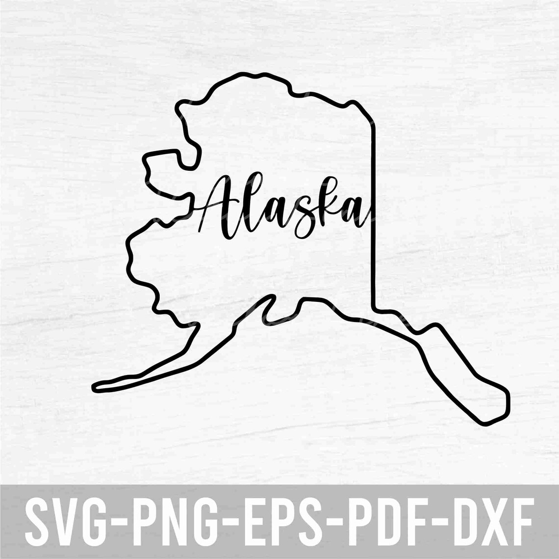 Alaska Home State Outline - Instant Digital Download - Svg, Png, Eps ...