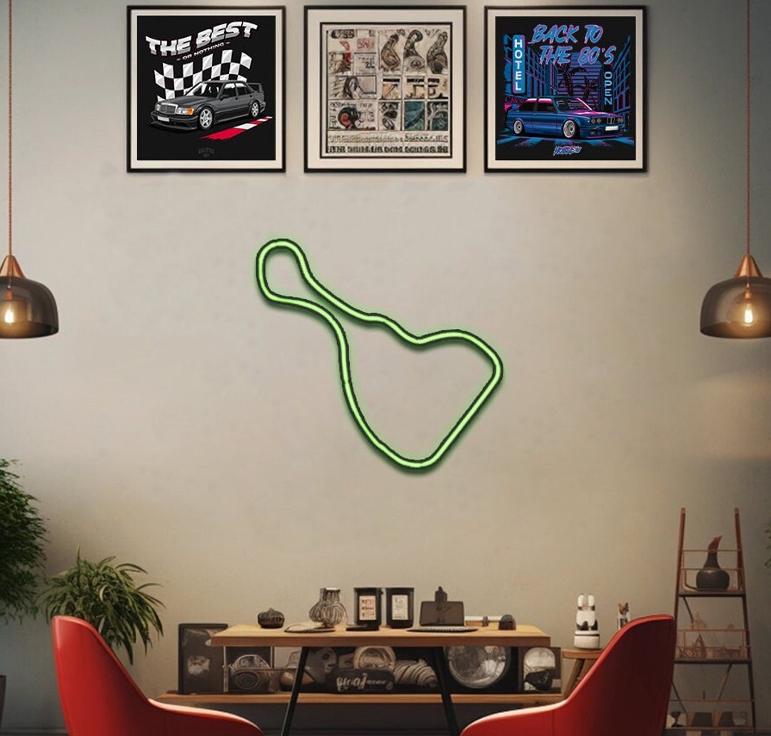 German Racing Track Neon Sign, F1 Track Neon Sign , F1 Track Sign ,wall ...