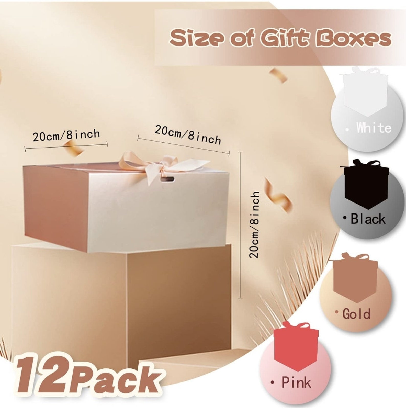 Set of 12pack Gift Boxes With Lidsgift Boxes With - Etsy