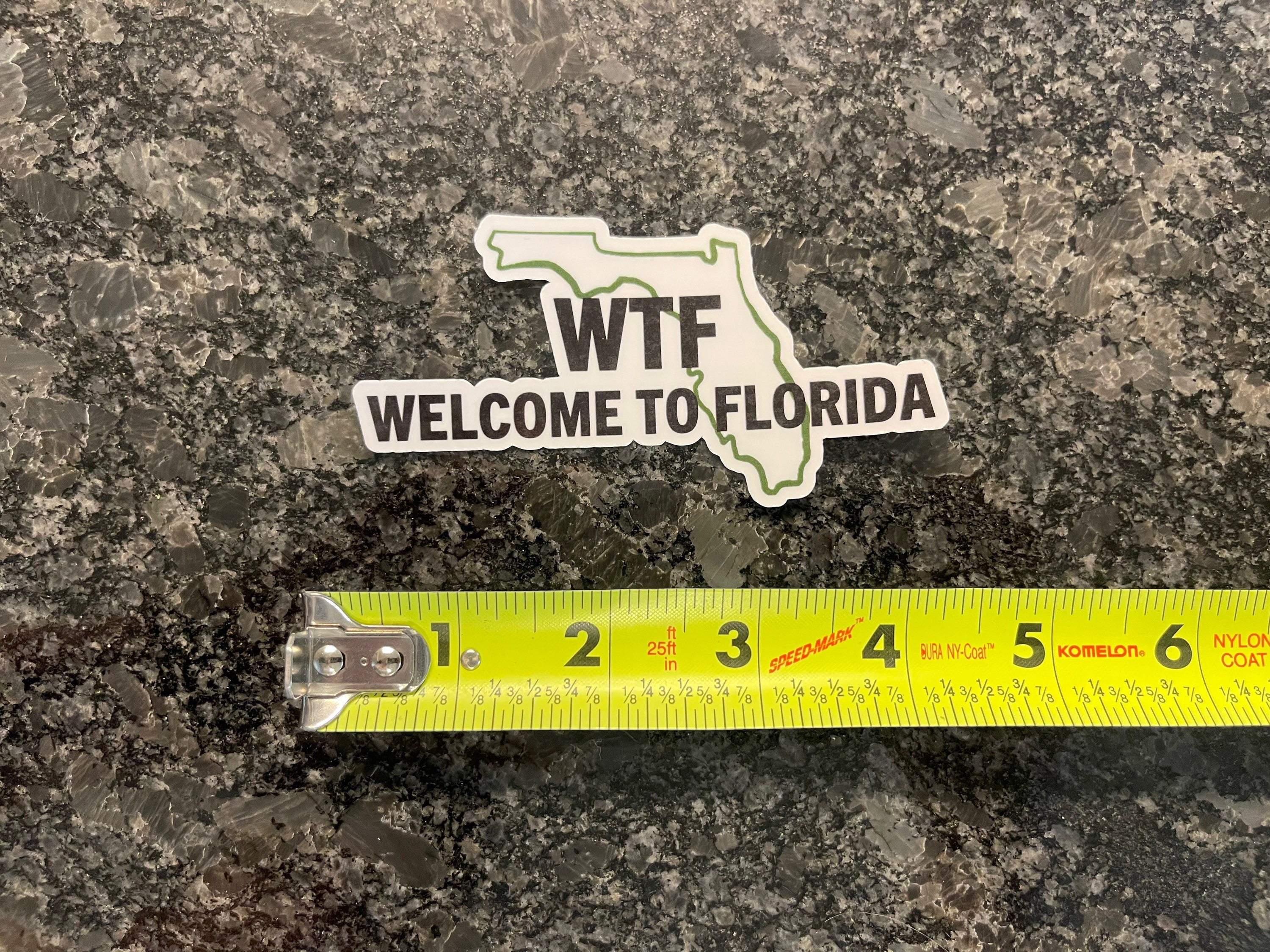 WTF Welcome to Florida. Funny Sticker - Etsy