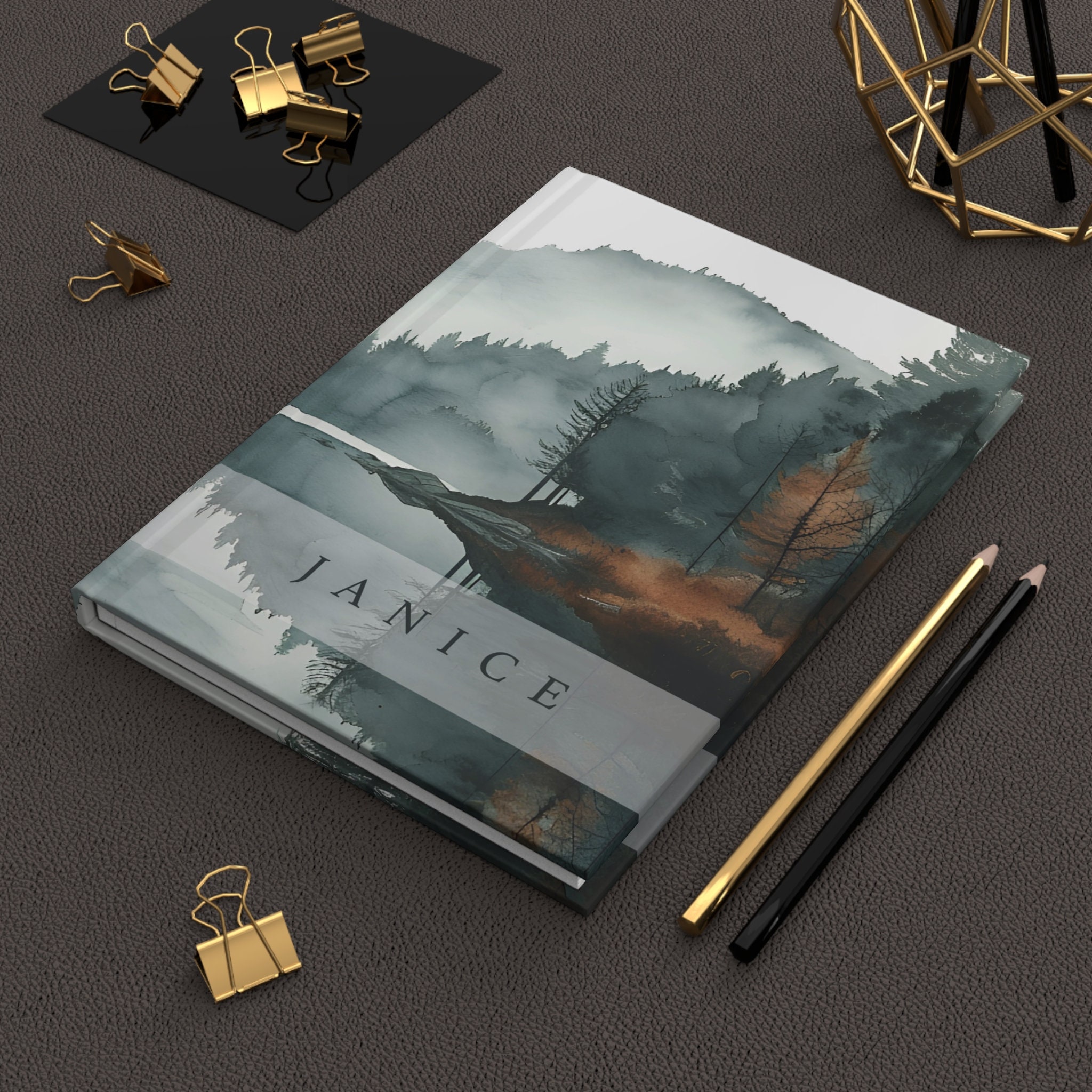 Personalized Mountain View Journal Custom Travel Notebook Custom ...