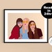 Best Friends Custom Faceless Minimalist Portrait, ASAP, Digital ...