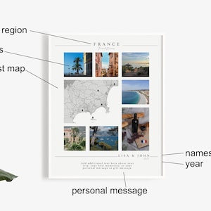 Personalized Travel Memories, Custom Travel Poster, Adventure Wall Art ...