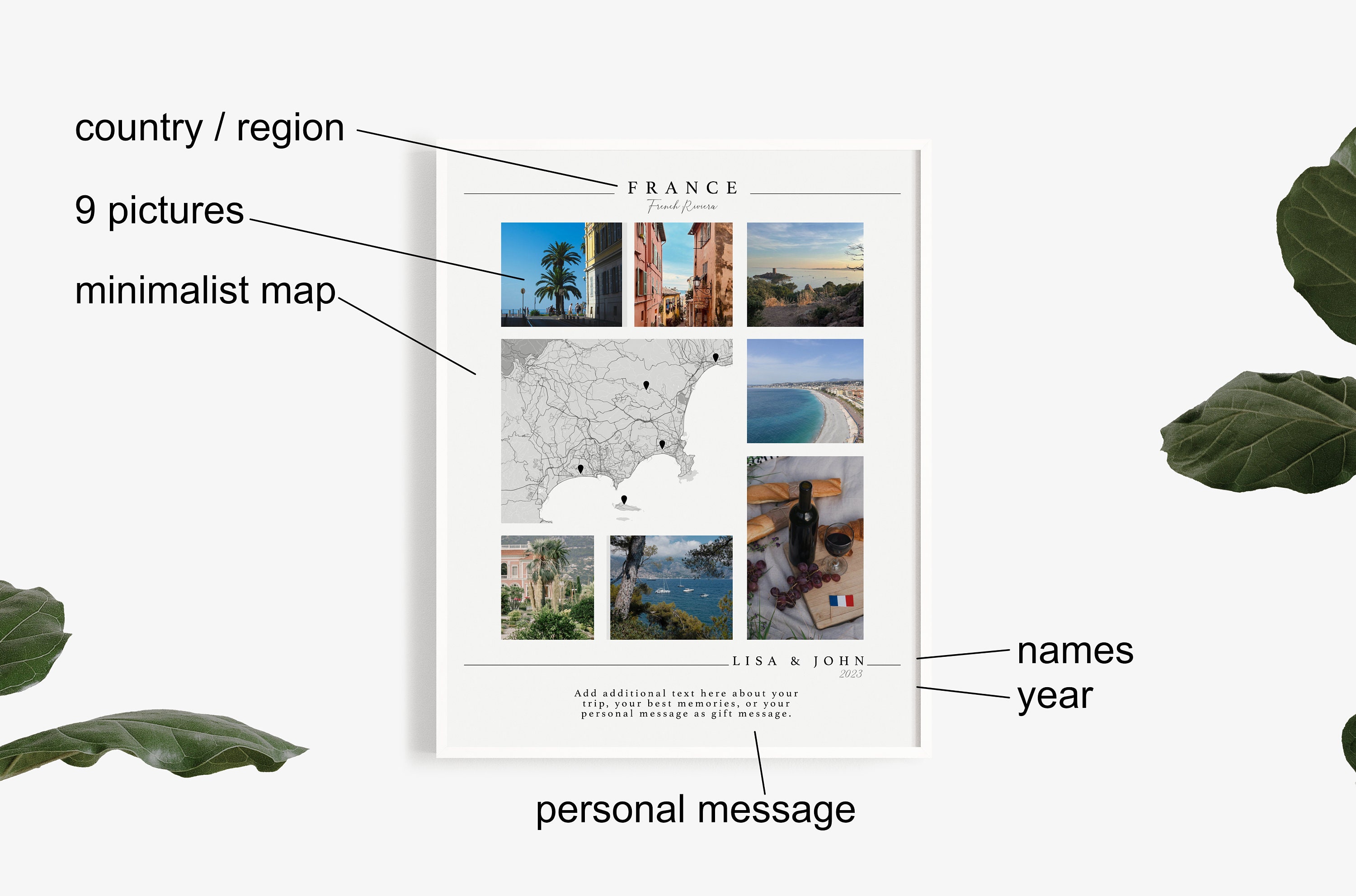 Personalized Travel Memories, Custom Travel Poster, Adventure Wall Art ...