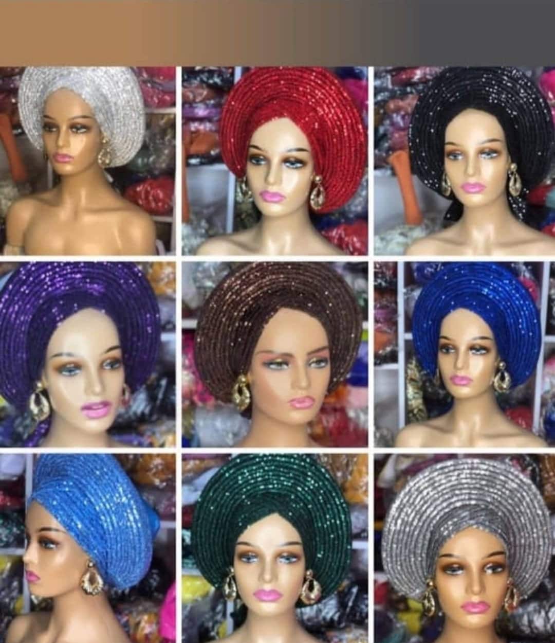 Auto Gele, Different Colors Available - Etsy