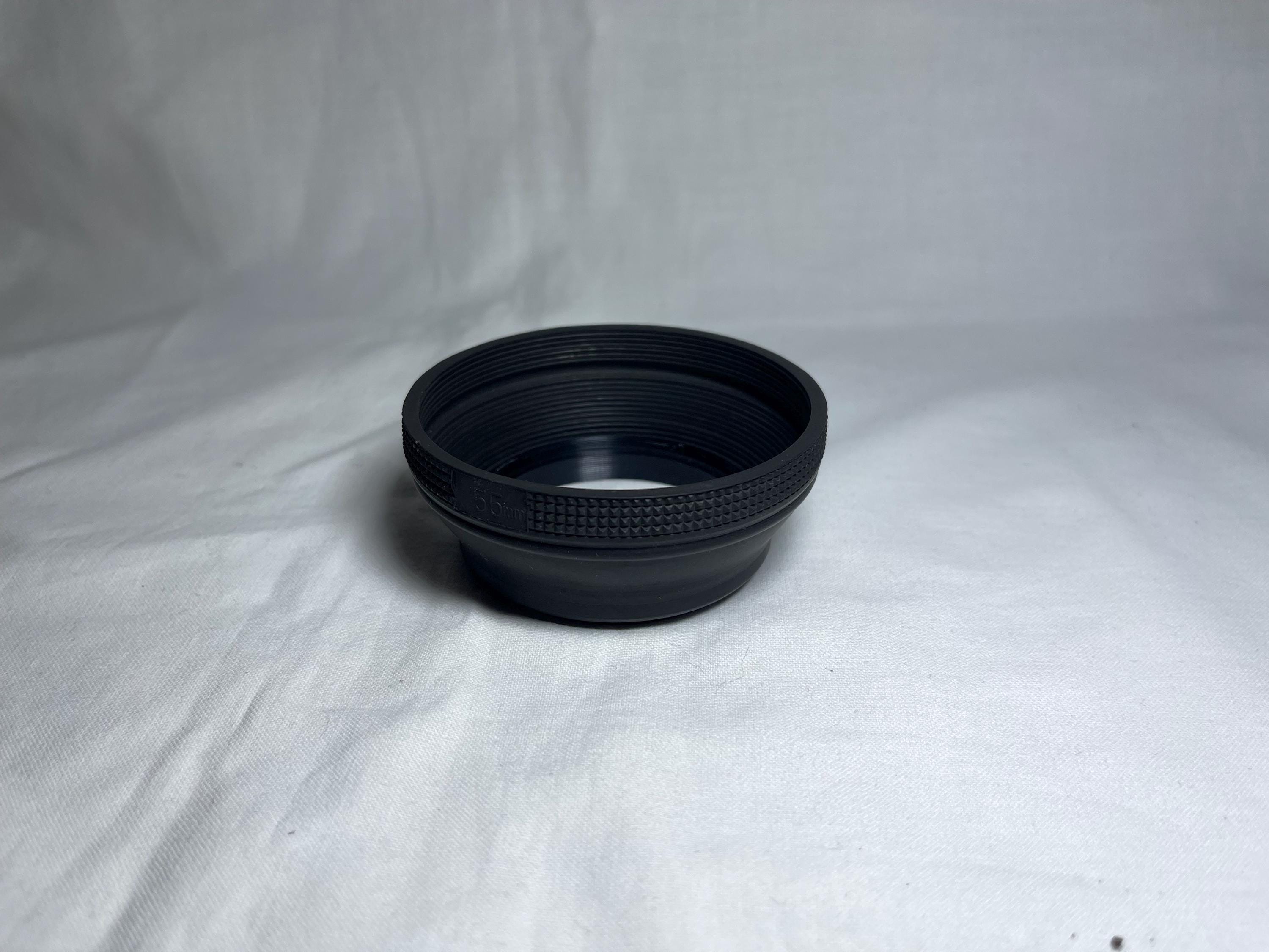 Vintage Rubber Collapsible Sun Hoods for Camera Lenses. Variable Sizes ...